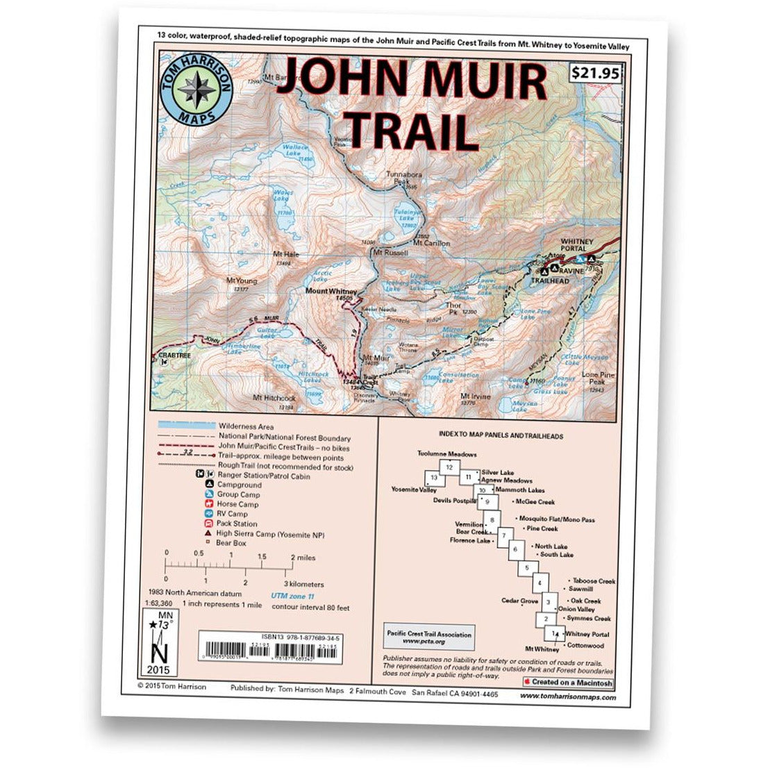 Tom Harrison John Muir Trail Map Pack | The Mountain Air